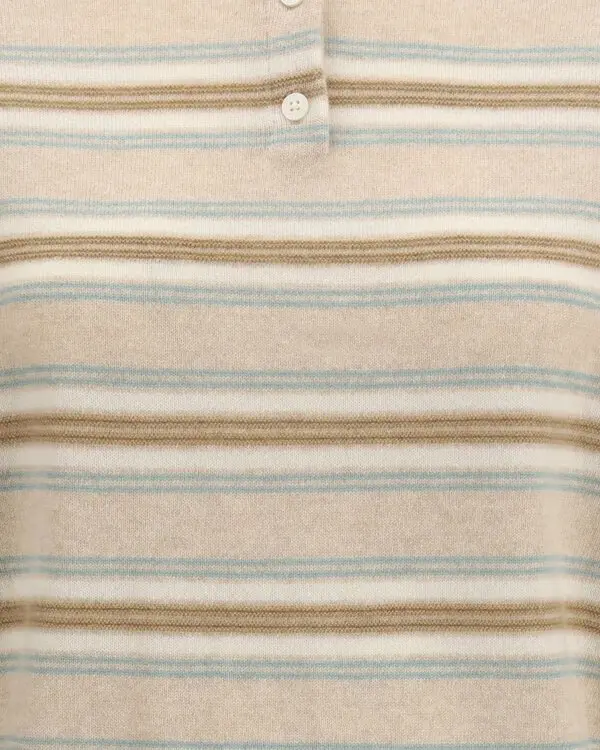 Guest In Residence Striped Polo Sweater
