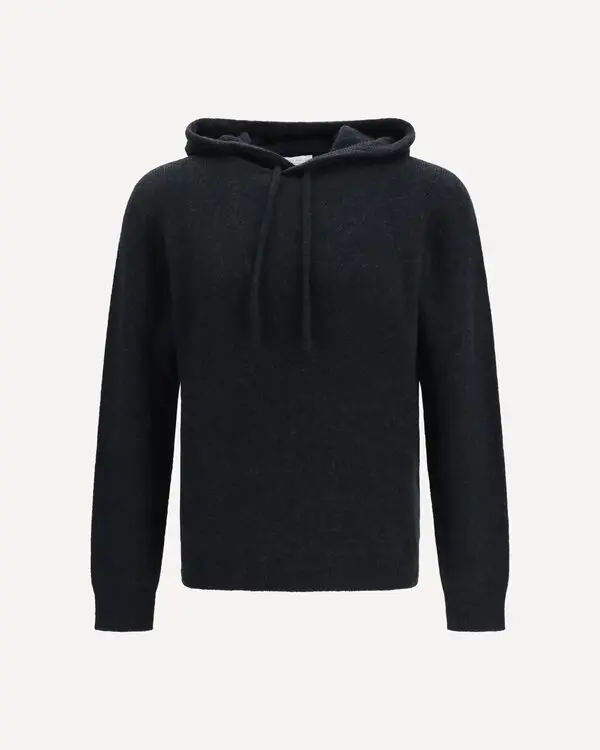 ROBERTO COLLINA Ribbed Knit Hooded Sweater