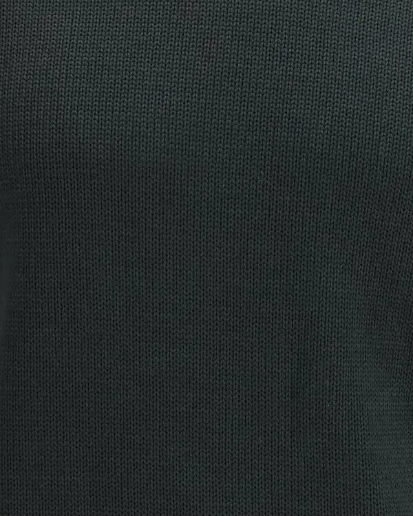 ROBERTO COLLINA Ribbed Wool Turtleneck Sweater - Green