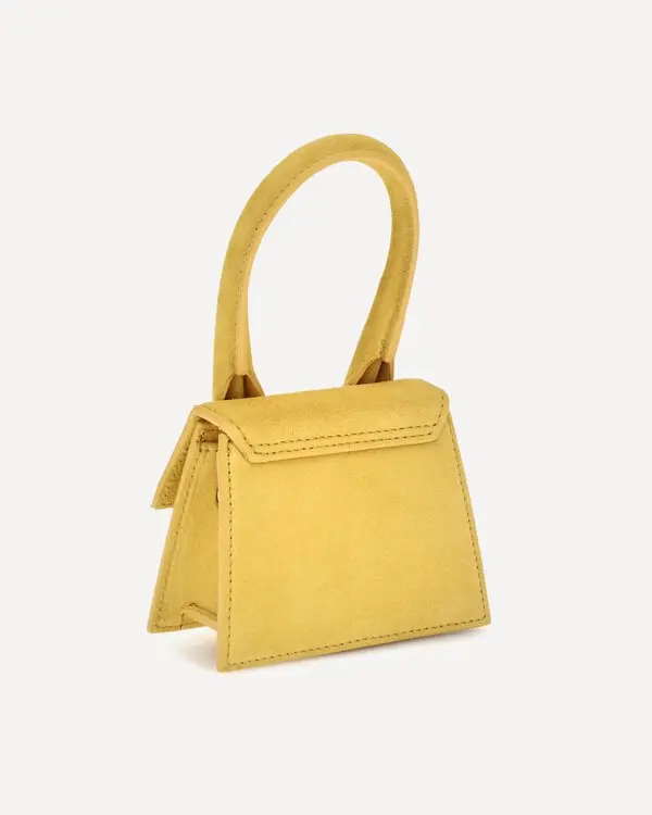 Jacquemus Le Chiquito Mini Leather Top Handle Bag - Yellow
