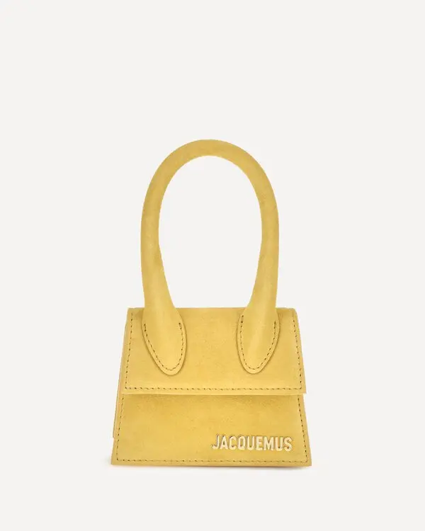 Jacquemus Le Chiquito Mini Leather Top Handle Bag - Yellow