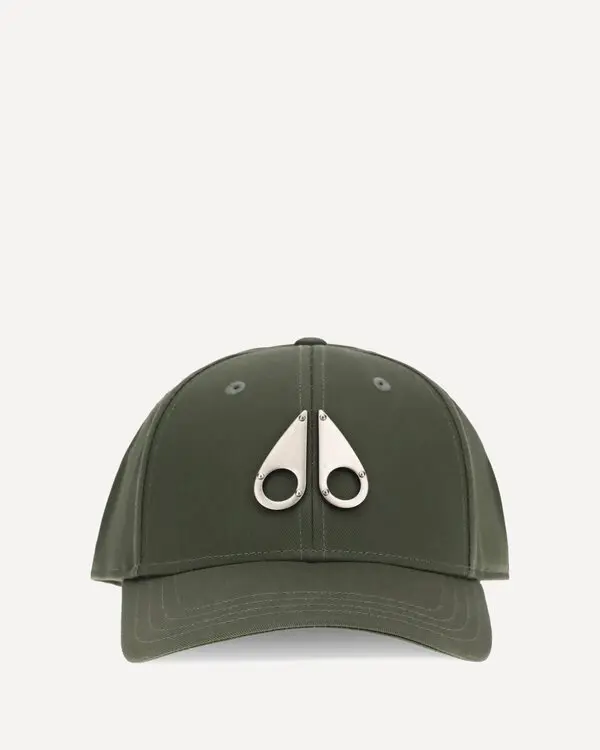 Moose Knuckles Logo Icon Cotton Baseball Cap - Green