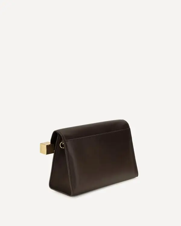Jacquemus Rond Carré Leather Shoulder Bag - Brown