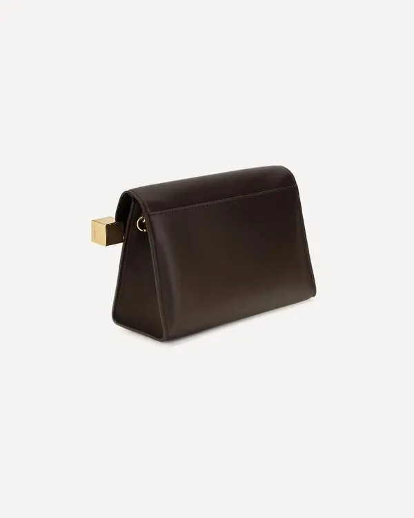 Jacquemus Rond Carré Leather Shoulder Bag - Brown