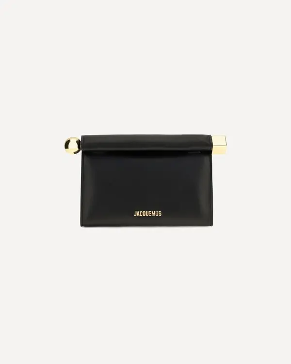 Jacquemus Rond Carré Leather Shoulder Bag