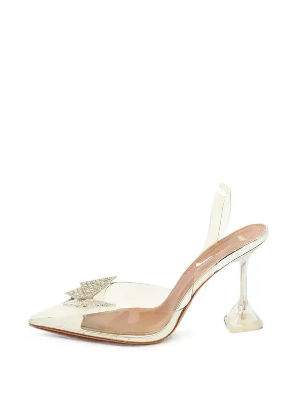 Amina Muaddi X Awge Phoenix Butterfly Slingback Pumps