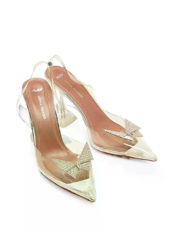 Amina Muaddi X Awge Phoenix Butterfly Slingback Pumps
