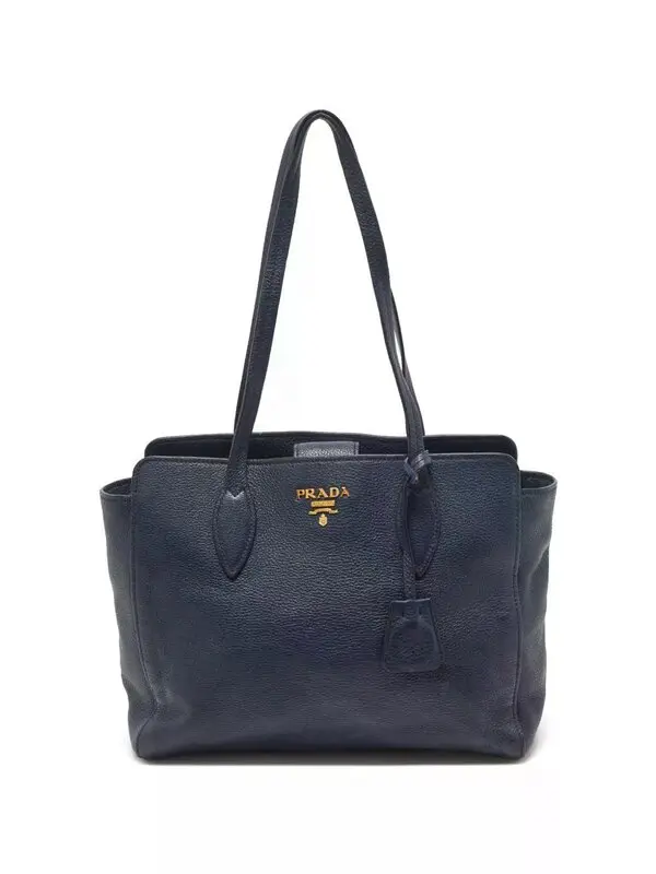 Prada Vitello Phenix Leather Tote Bag