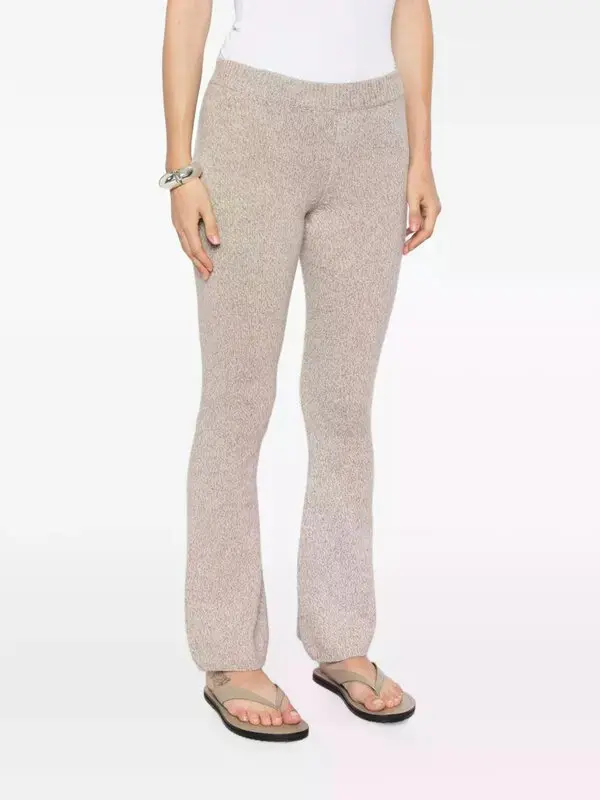 ELY ELY Marl Knit Flared Trousers