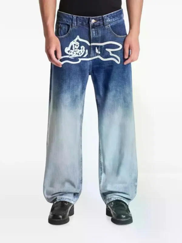 BILLIONAIRE BOYS CLUB - ICE CREAM Running Dog Gradient-effect Jeans - Blue