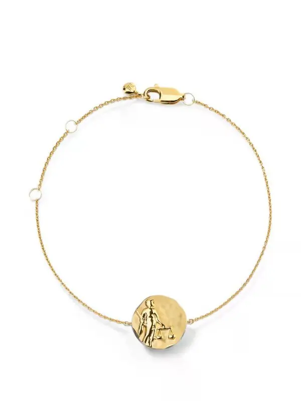 Monica Vinader Libra Zodiac Chain Bracelet - Gold