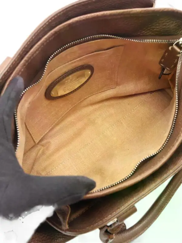 Fendi 2000s Selleria Buckled Tote Bag