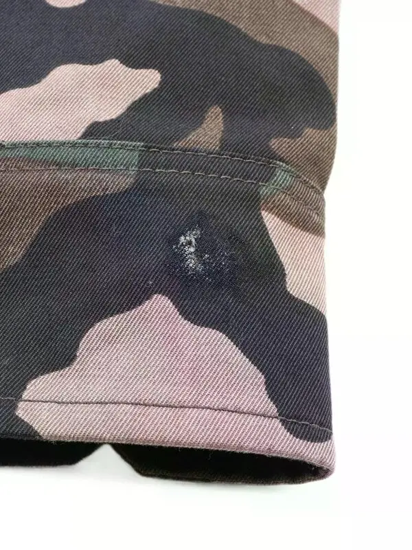 Valentino Garavani 2010s Camouflage Graffiti-print Shirt Jacket