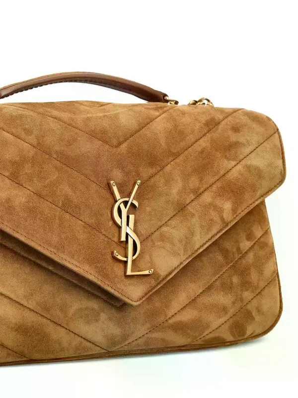 Saint Laurent Loulou Medium In Matelassé Suede