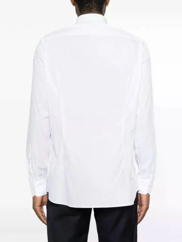 LARDINI Spread-collar Long-sleeve Shirt