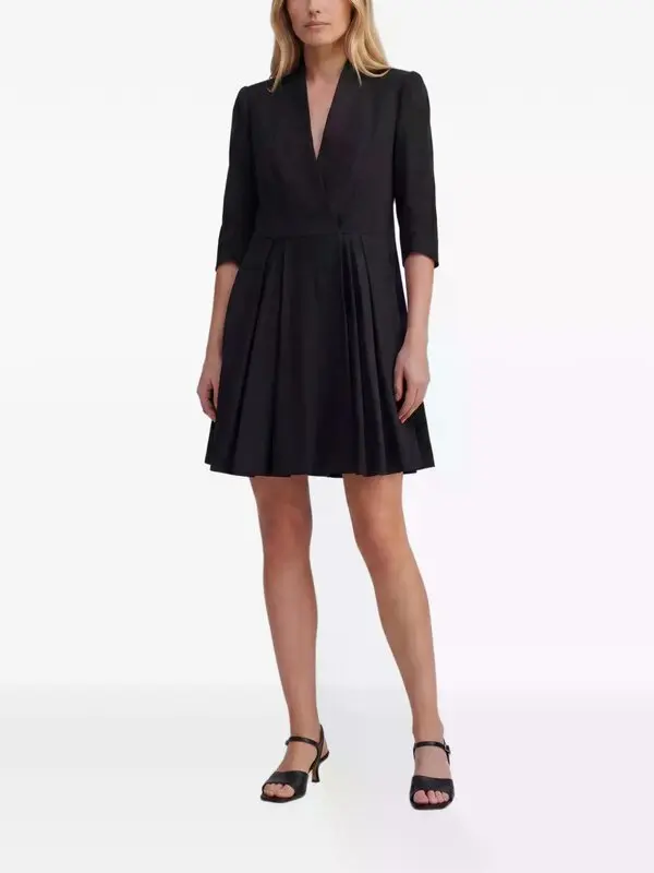 Alexander McQueen Pleated Wrap-style Mini Dress