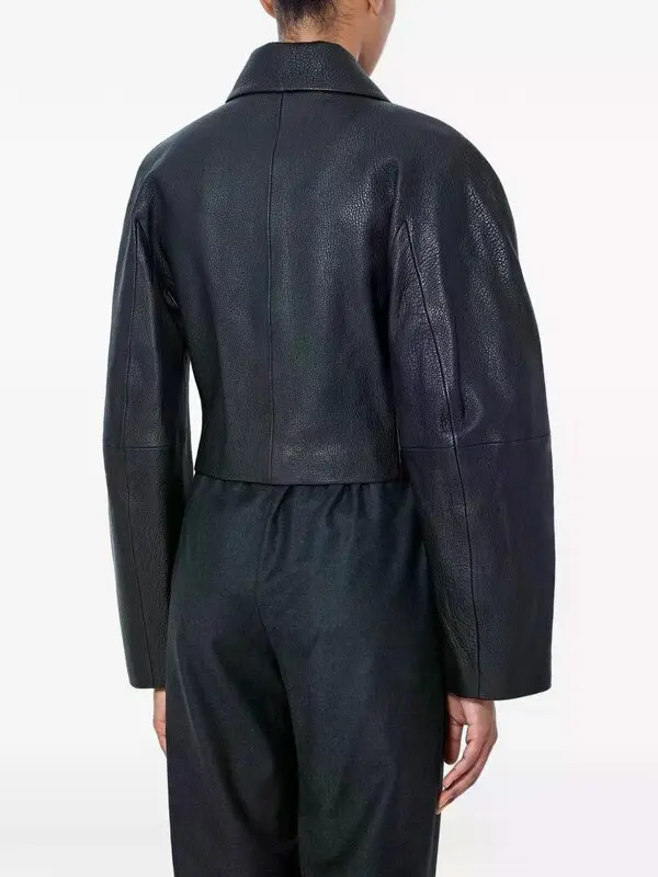 RÓHE Cropped Leather Jacket