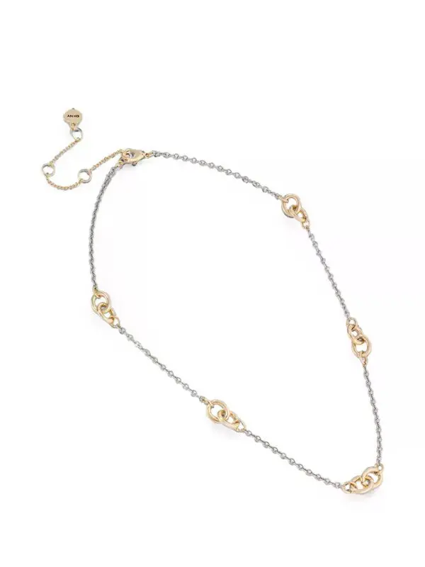 Dkny Alain Intertwined-link Chain Necklace - Silver