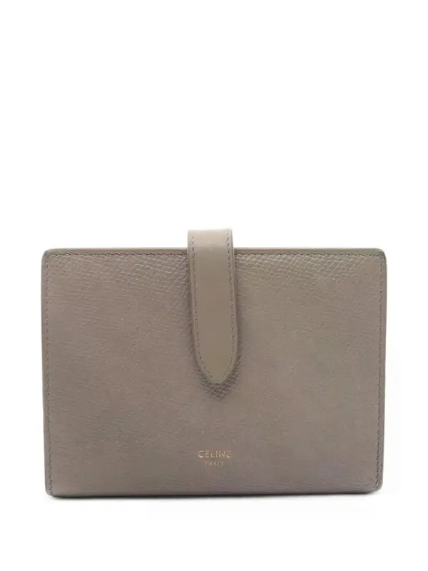 Celine 2000s Medium Strap Bi-fold Wallet - Grey