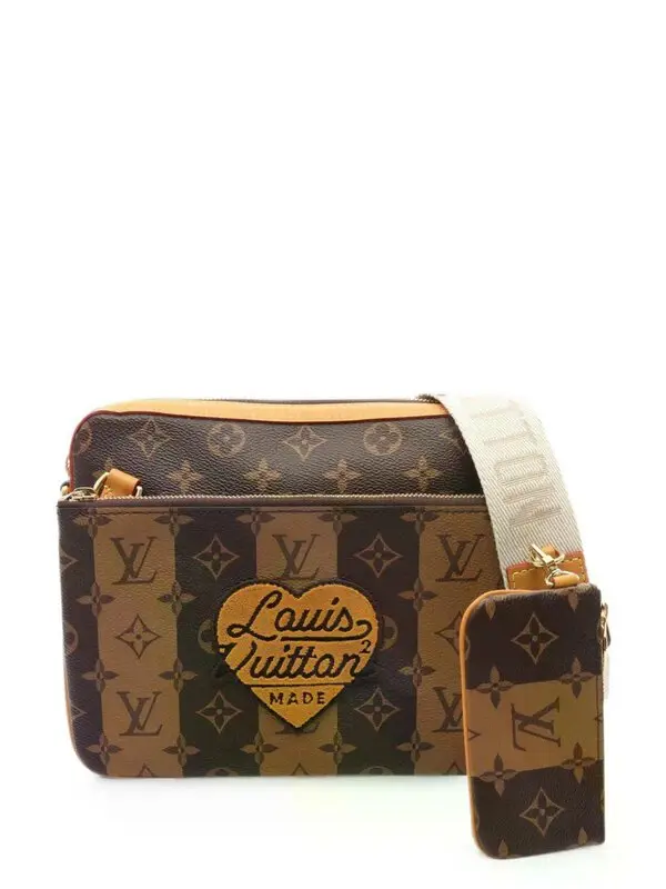 LOUIS VUITTON X Nigo 2010s Trio Monogram Cross Body Bag