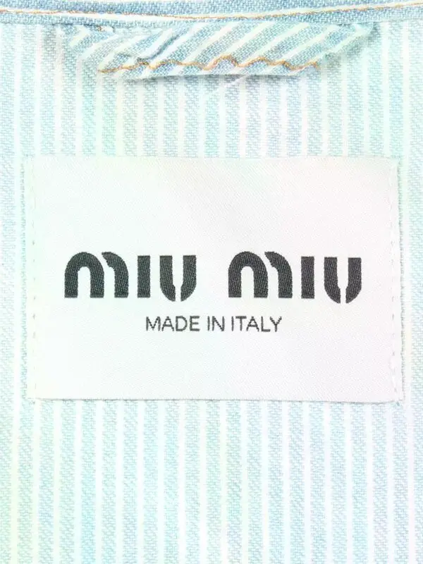 Miu Miu Striped Logo Jacket