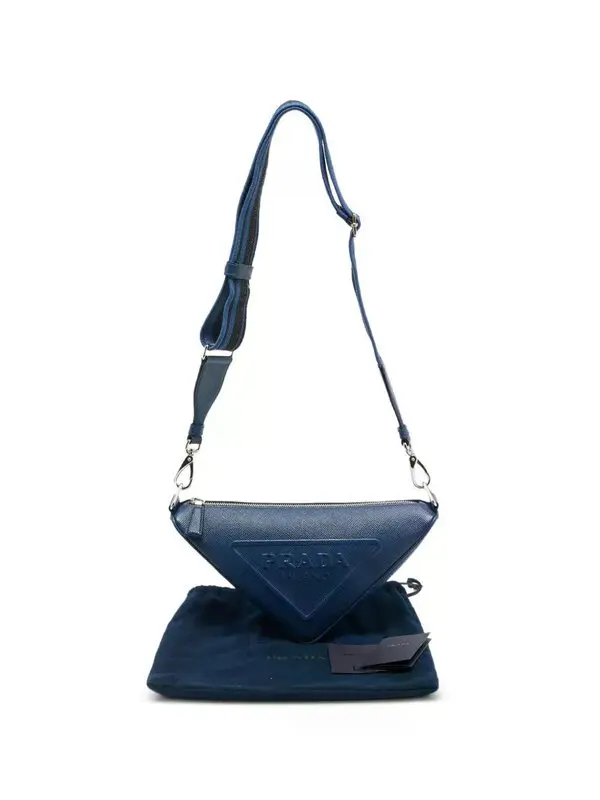 Prada Triangle Saffiano Lux Crossbody Bag