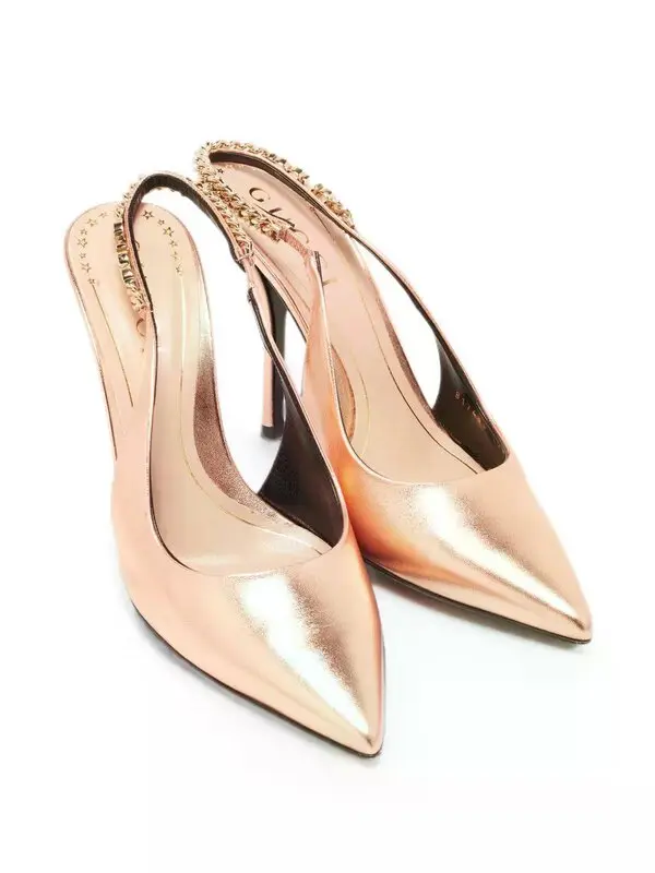 Gucci Signoria Chain Slingback Pumps