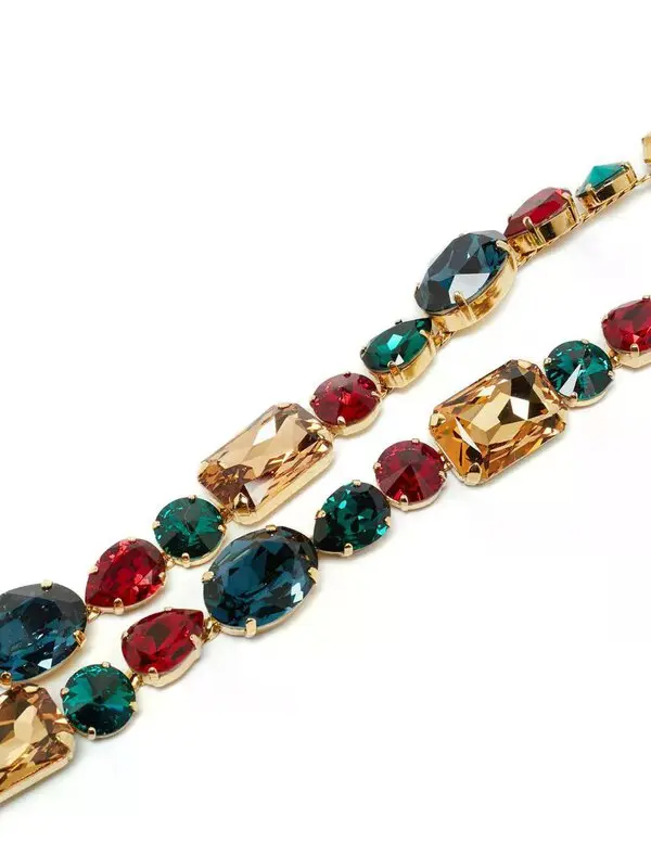 Dolce & Gabbana Crystal-embellished Lizard-embossed Belt