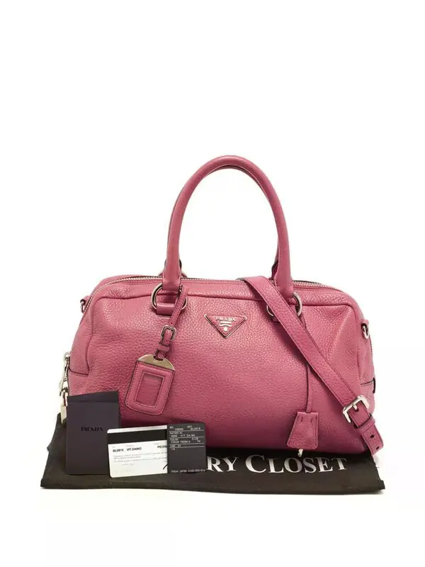 Prada Vitello Daino Bauletto Tote Bag
