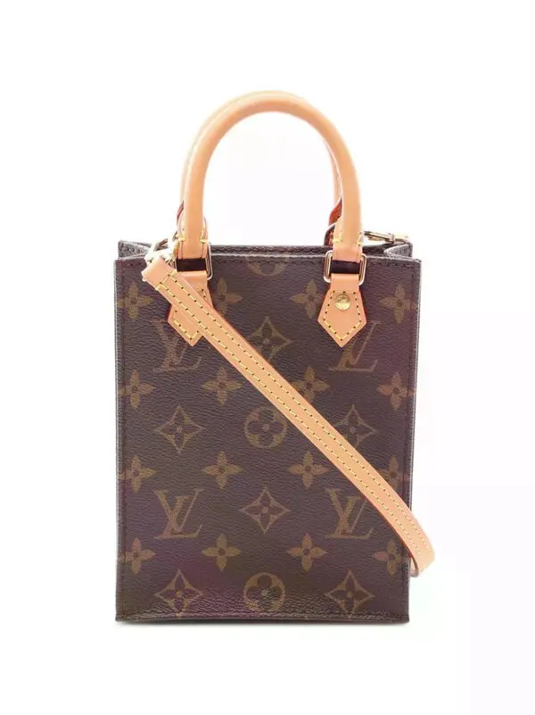 LOUIS VUITTON Petite Sac Plat Monogram Handbag