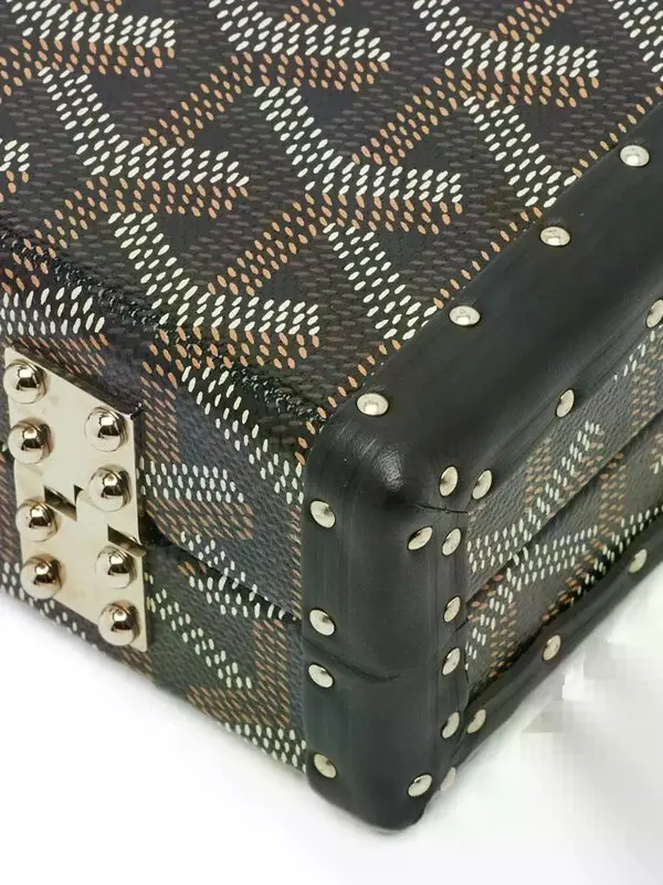 Goyard 2019 Minaudière Goyardine Trunk Shoulder Bag