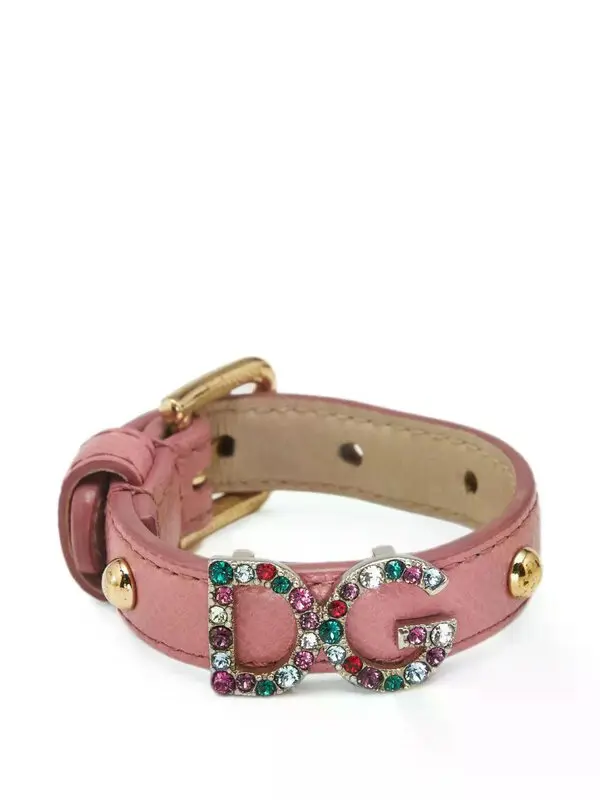 Dolce & Gabbana Dg Logo Crystal-embellished Bracelet