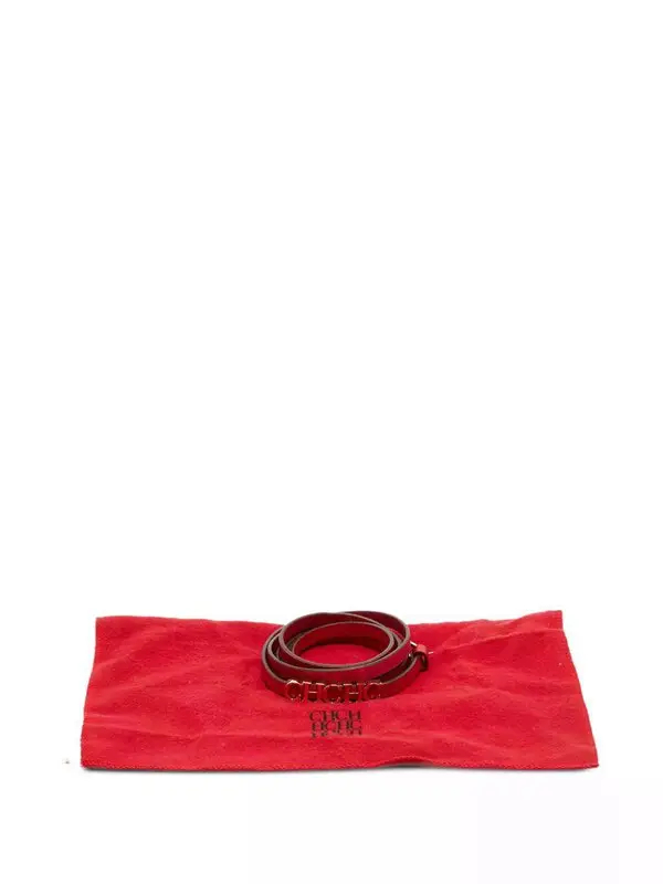 Carolina Herrera Chhc Logo Double-wrap Belt
