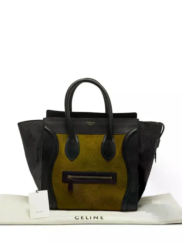 Celine 2012 Mini Luggage Leather Tote Bag