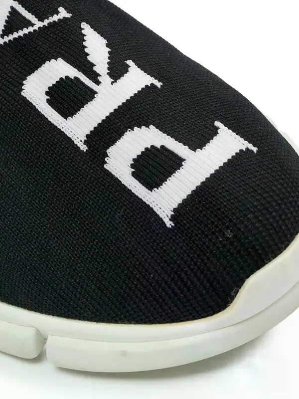 Prada Xy Logo Knit Sneakers