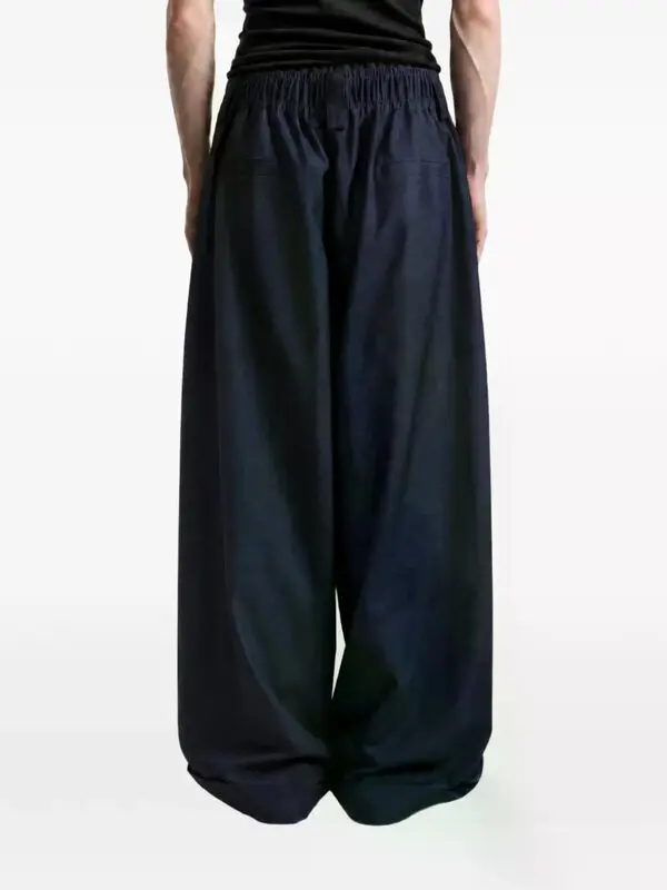 Marni Pleated Wide-leg Trousers - Blue