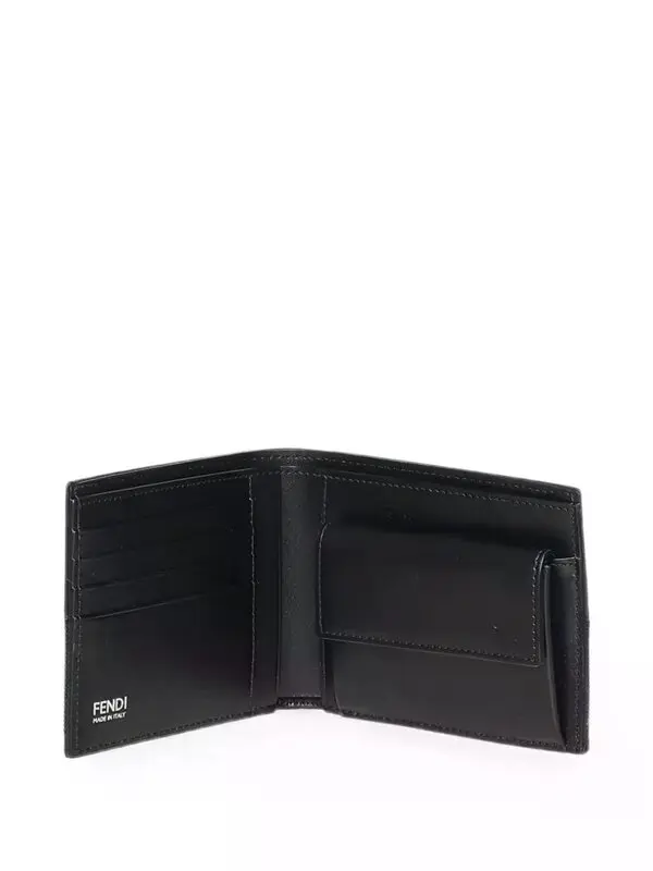 Fendi Ff Logo Leather Wallet
