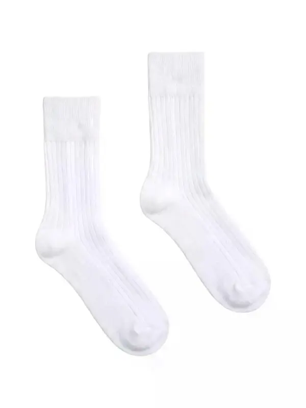Wolford Ribbed Knit Socks - White