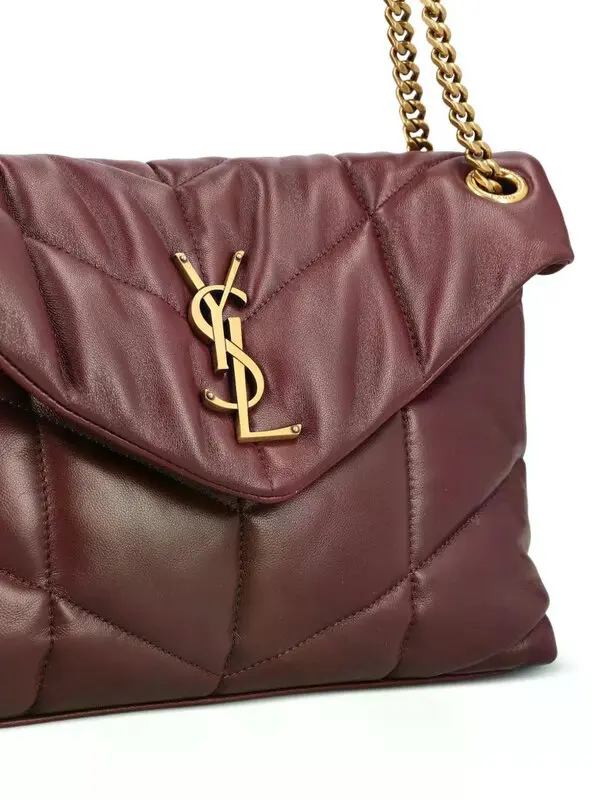 Saint Laurent Puffer Small In Lambskin Bag