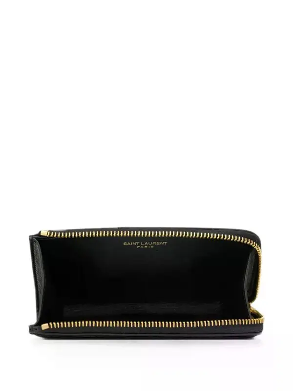 Saint Laurent Jamie Zip Card Case In Lambskin