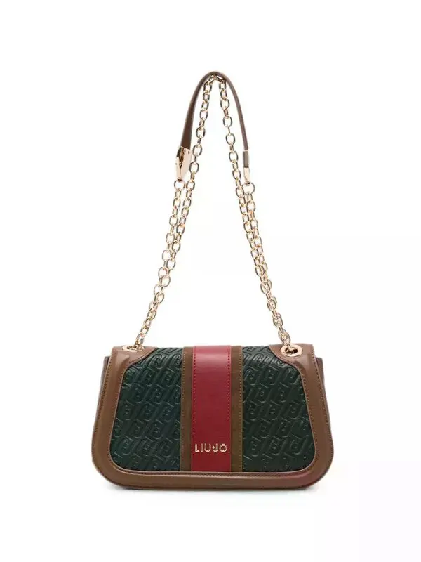 Liu Jo Monogram-embossed Panelled Shoulder Bag
