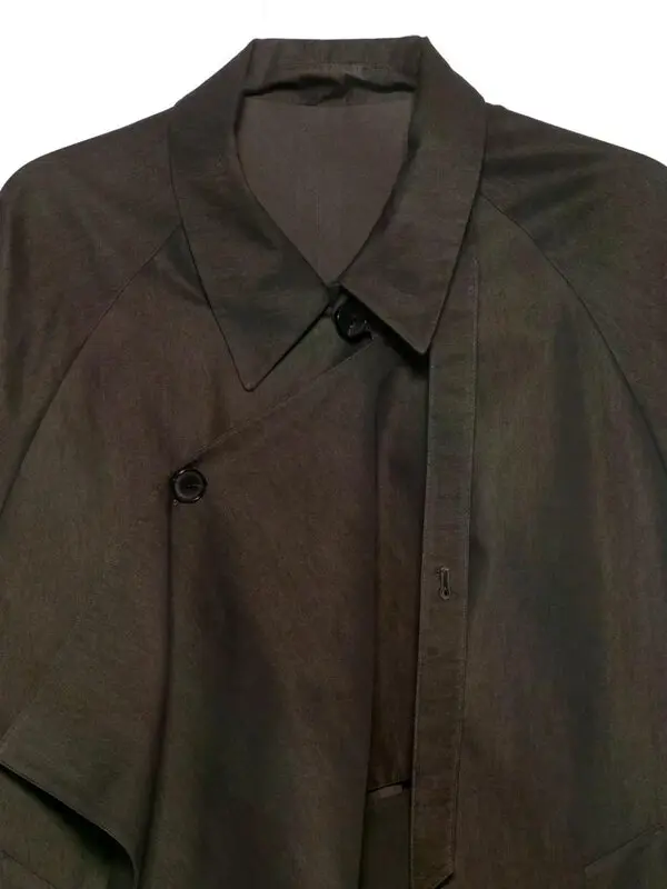 POST ARCHIVE FACTION Asymmetric Draped Coat