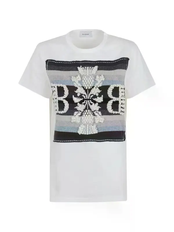 BARRIE B-logo Patch T-shirt - White