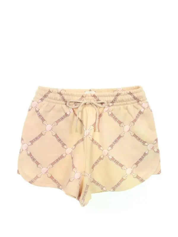 Hermès 2010s Bridle-print Shorts