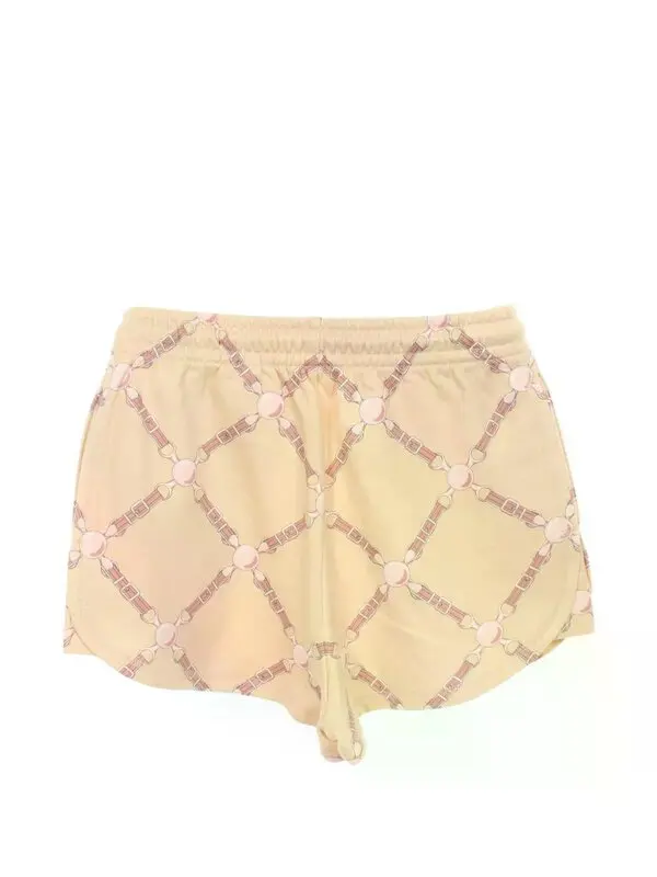 Hermès 2010s Bridle-print Shorts