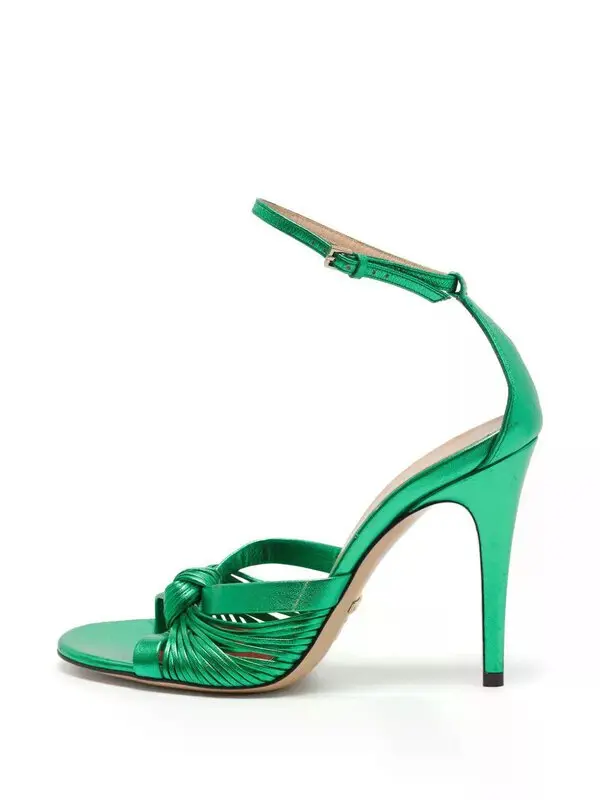 Gucci Ilse Knotted Heeled Sandals