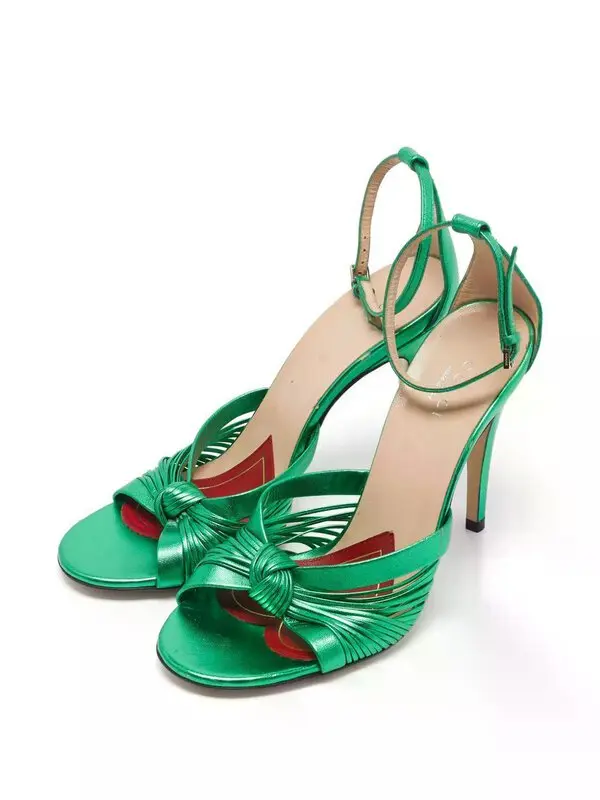 Gucci Ilse Knotted Heeled Sandals
