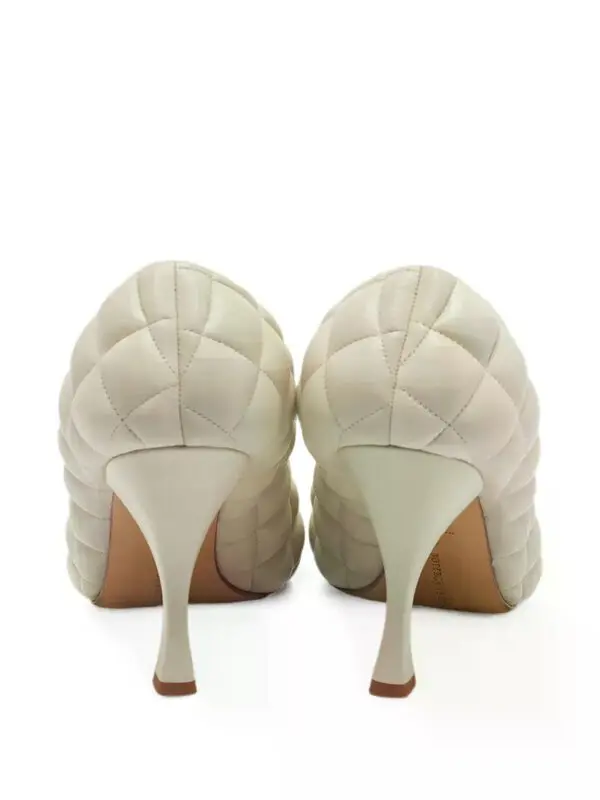 Bottega Veneta Quilted Square-toe Pumps