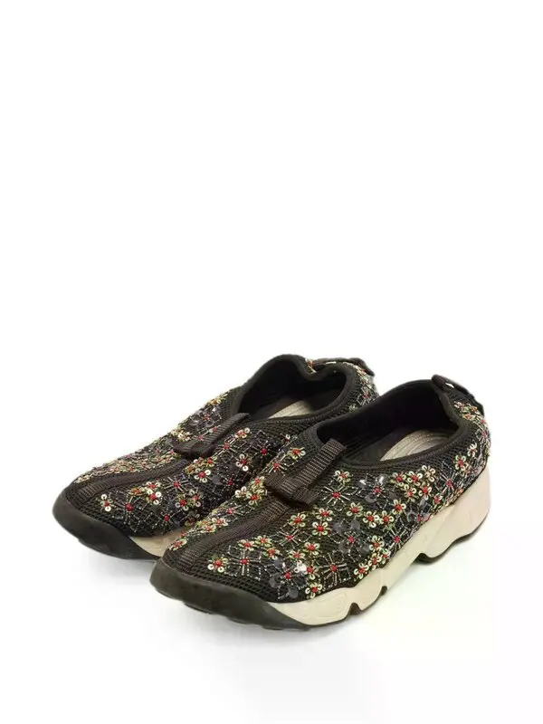 Dior Fusion Crystal Embellished Floral Sneakers