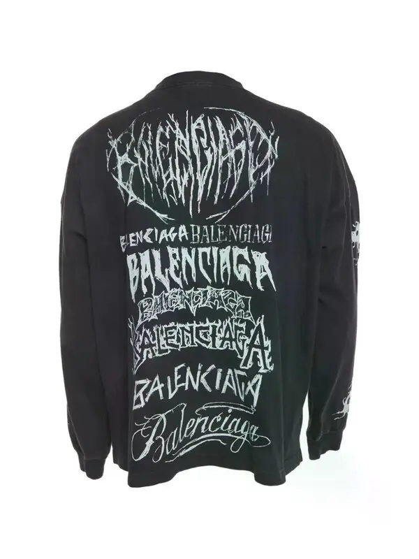 Balenciaga Printed Crew-neck Sweatshirt